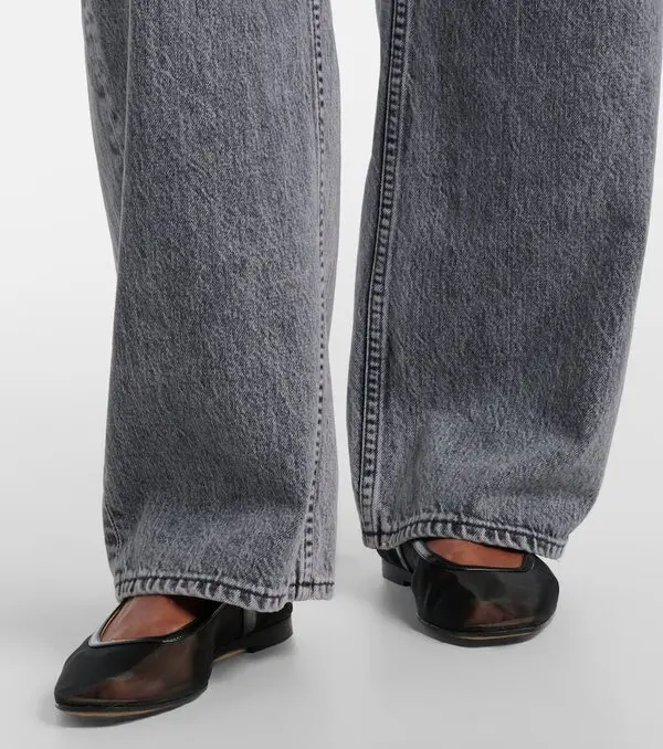 SLVRLAKE Cassie High-rise Wide-leg Jeans - Grey