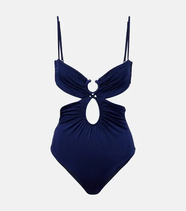 Johanna Ortiz Cutout One-piece Swimsuit - Blue