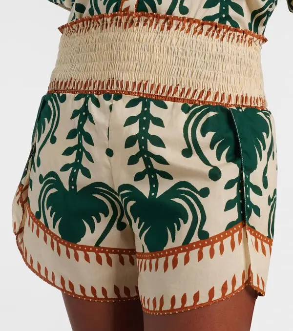 Johanna Ortiz Printed Cotton Shorts - Multicoloured