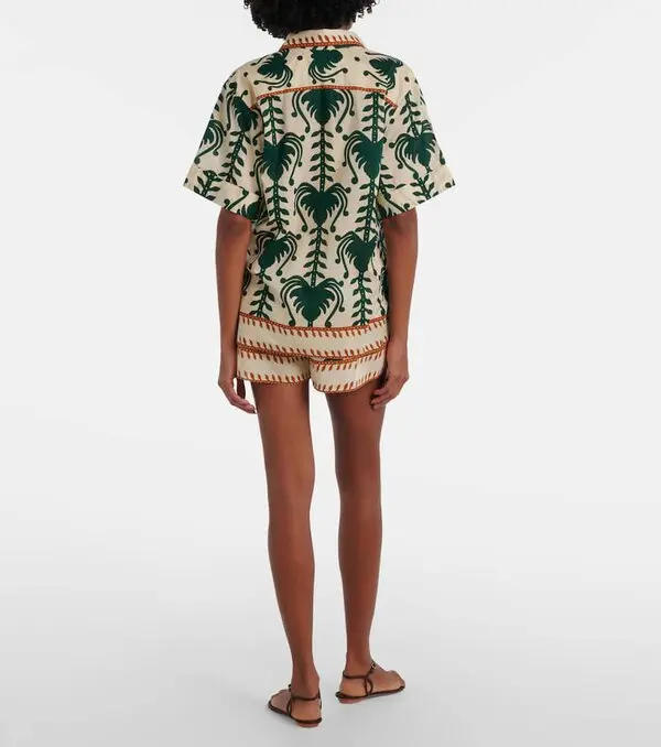Johanna Ortiz Printed Cotton Shorts - Multicoloured