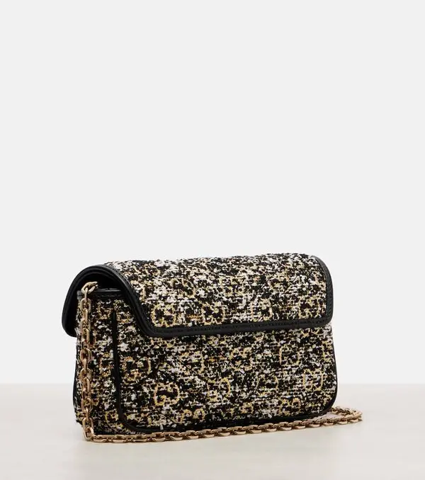 Gucci Gg Marmont Mini Tweed Shoulder Bag