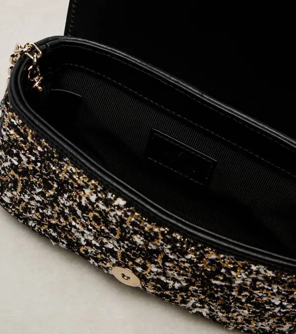 Gucci Gg Marmont Mini Tweed Shoulder Bag