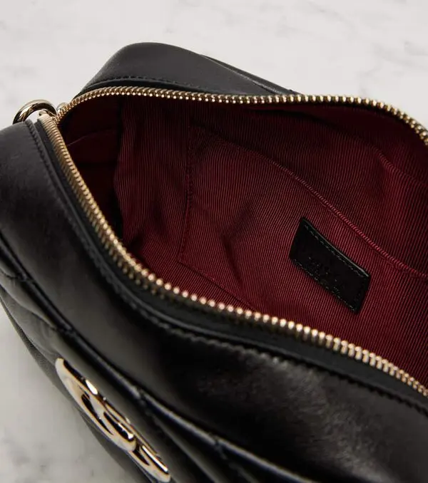 Gucci Gg Marmont Small Leather Crossbody Bag - Black
