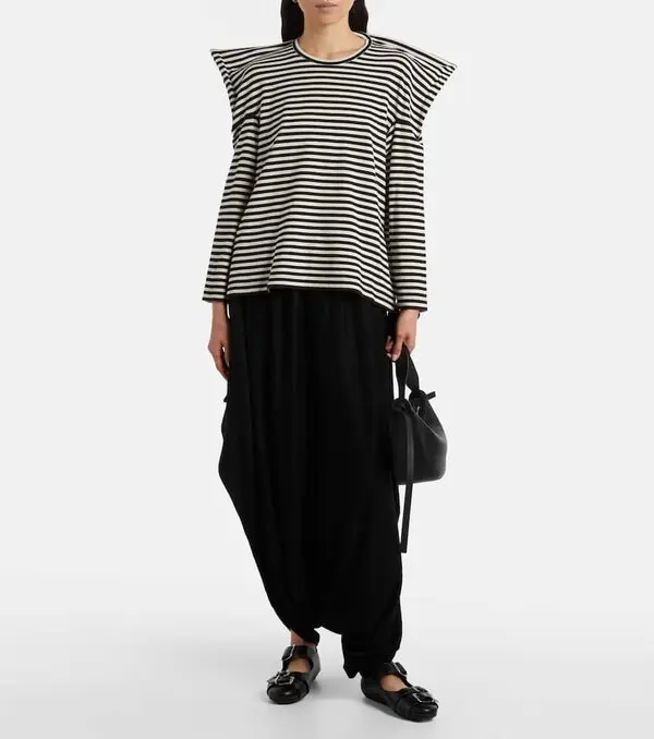 Junya Watanabe High-rise Tapered Wool Pants