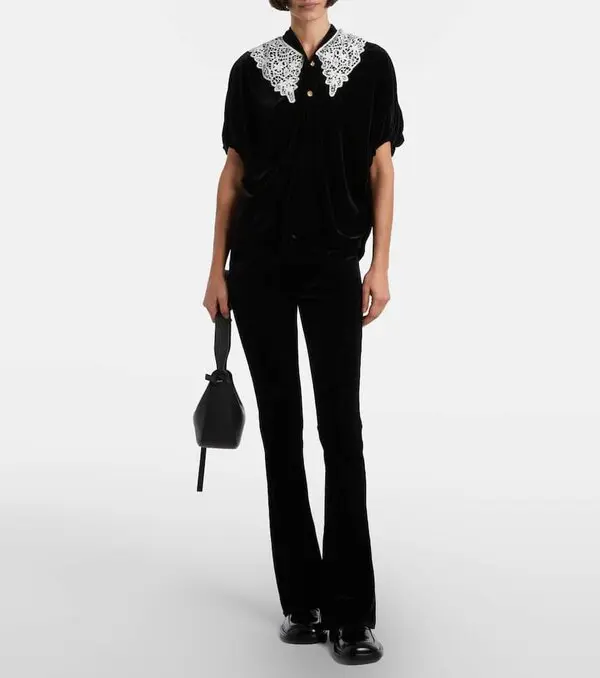 Junya Watanabe High-rise Flared Trousers