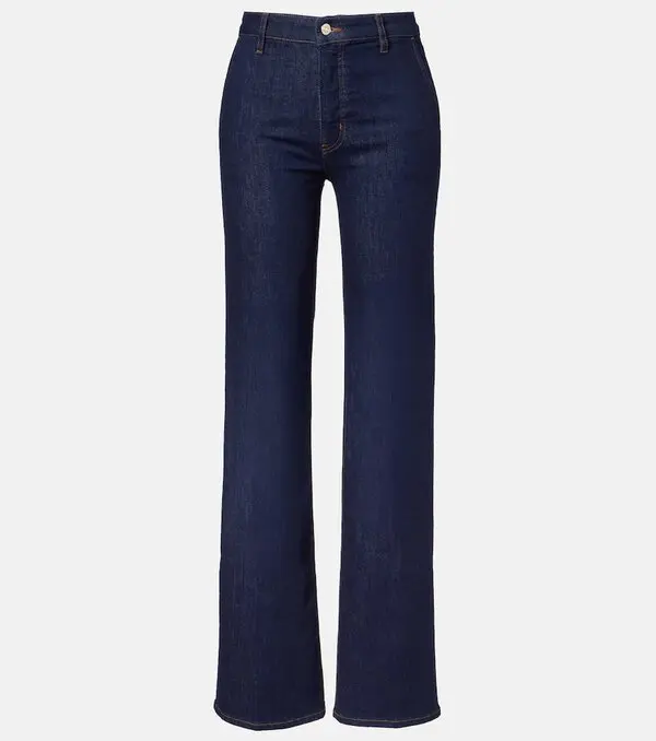FRAME High-rise Straight Leg Jeans
