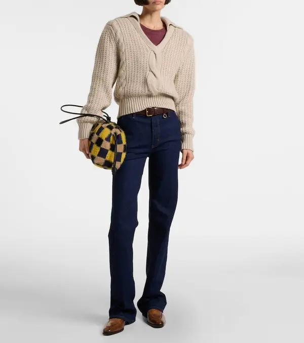 FRAME High-rise Straight Leg Jeans