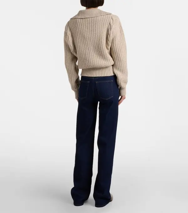 FRAME High-rise Straight Leg Jeans