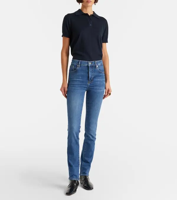 FRAME Pencil High-rise Slim Jeans