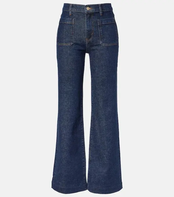 FRAME Refined High-rise Wide-leg Jeans