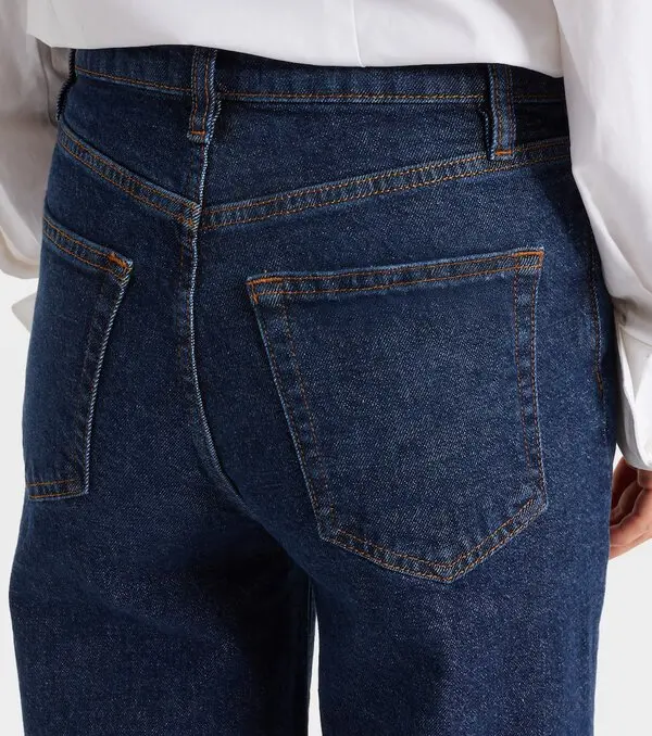 FRAME Cropped High-rise Wide-leg Jeans