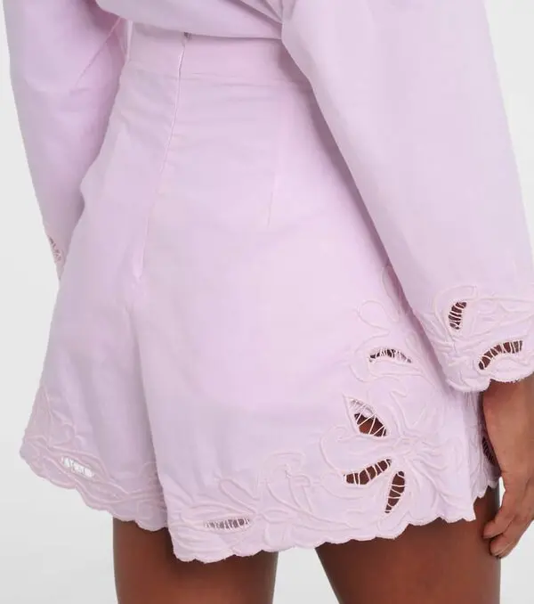 JULIET DUNN High-rise Wide-leg Shorts - Pink