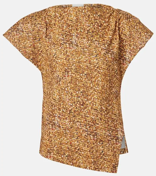Isabel Marant Étoile Sebani Asymmetric T-shirt - Yellow