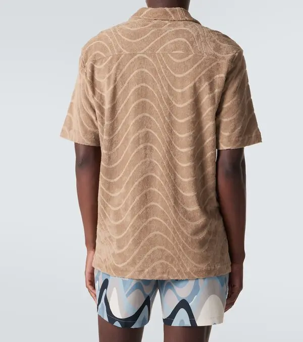 Frescobol Carioca Cotton-blend Bowling Shirt - Beige