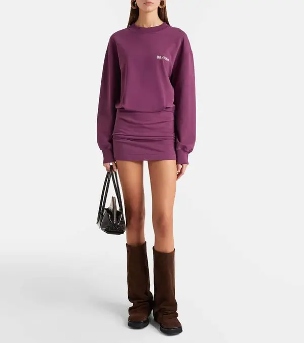 Attico Robin Suede Knee-high Boots - Brown