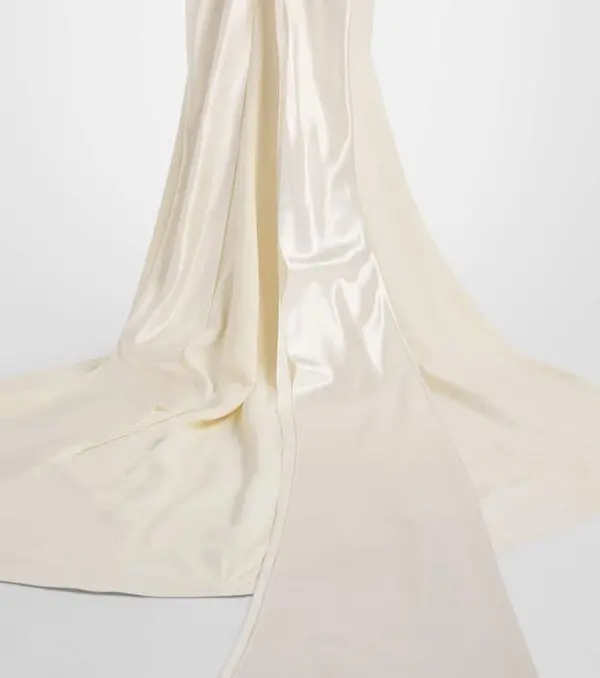 DANIELLE FRANKEL Bridal Miles Wool-blend Gown