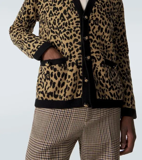 Valentino Garavani Jacquard Virgin Wool Cardigan