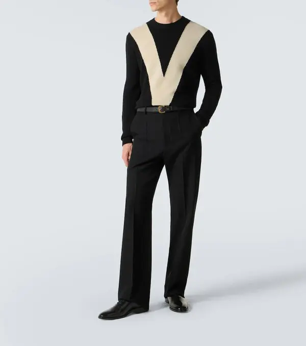 Valentino Garavani Crewneck Virgin Wool Sweater