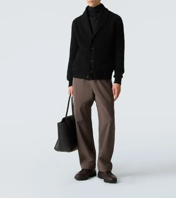 Zegna Cashmere-blend Shawl Collar Cardigan