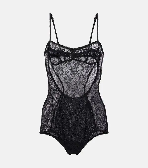 Attico Floral Lace Bodysuit