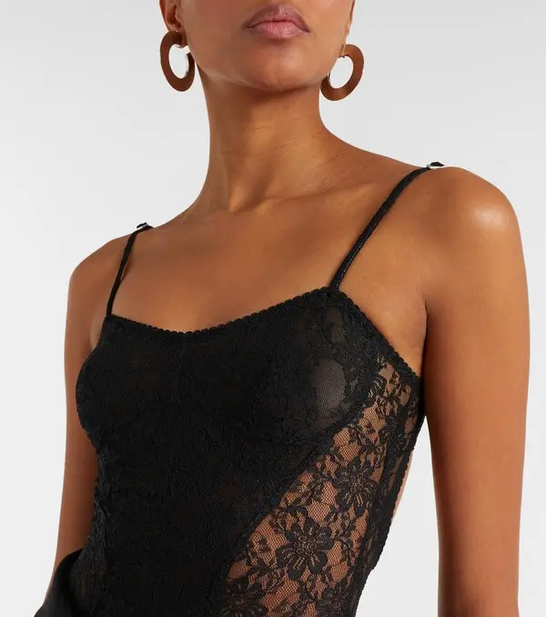 Attico Floral Lace Bodysuit