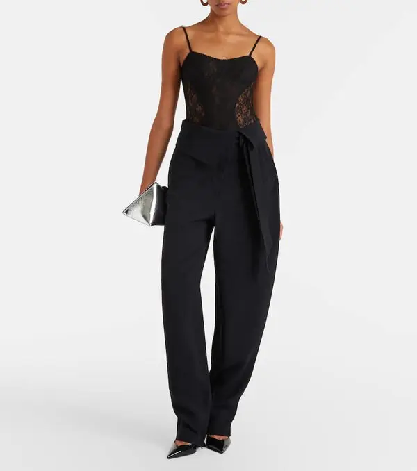 Attico Floral Lace Bodysuit