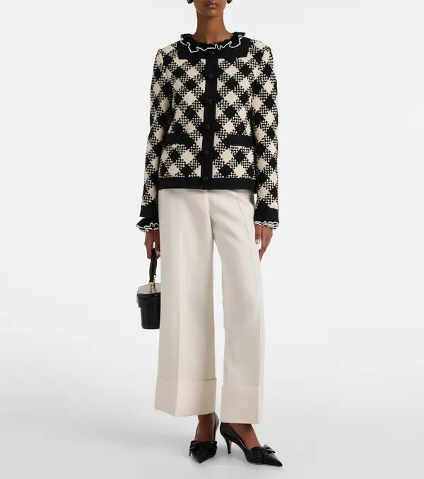 Valentino Garavani Crepe Couture Wide-leg Trousers