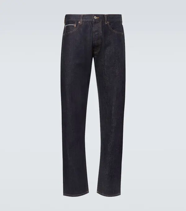 Thom Sweeney Mid-rise Straight Jeans