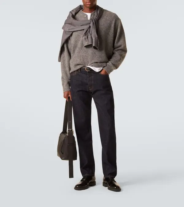 Thom Sweeney Mid-rise Straight Jeans