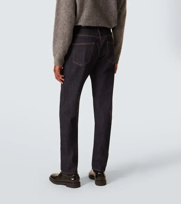 Thom Sweeney Mid-rise Straight Jeans