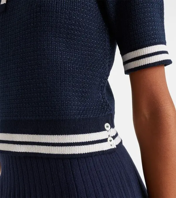 Thom Browne Silk-blend Polo Shirt