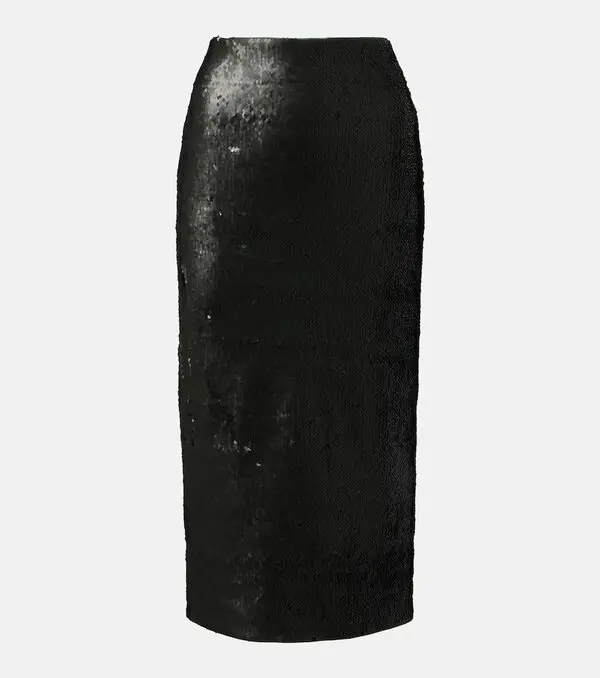 EMILIA WICKSTEAD Bethan Sequined Pencil Skirt