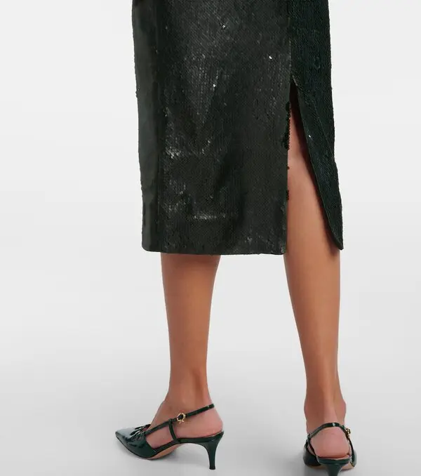 EMILIA WICKSTEAD Bethan Sequined Pencil Skirt