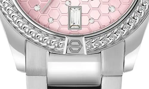 Philipp Plein Icon Chain Bracelet Watch - Stainless Steel/pink