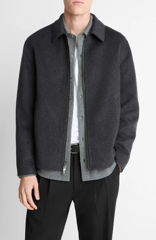 Vince Wool-blend Jacket - Black