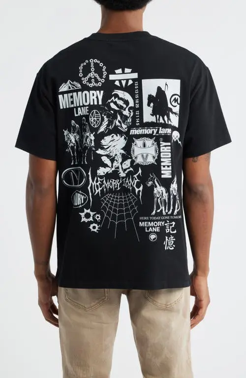 MEMORY LANE Through The Years Cotton Jersey Graphic T-shirt - Black