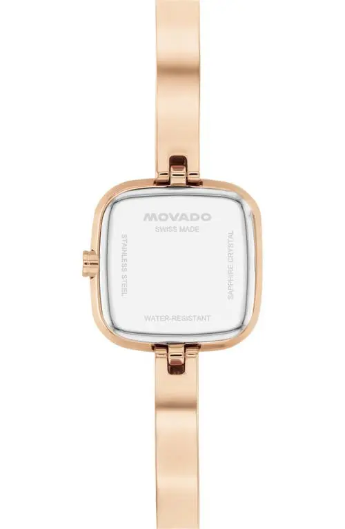 Movado Museum Cushion Bangle Watch - Silver