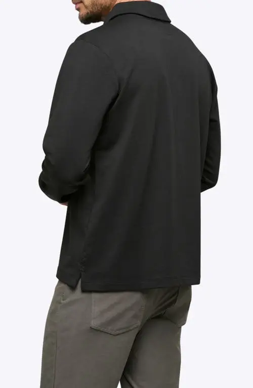 CUTS Hyperloop Long Sleeve Polo - Black