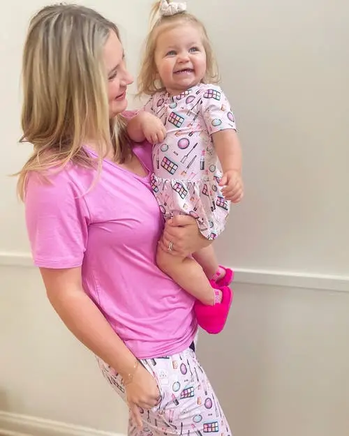 LEV BABY Makeup Print Relaxed Lounge Pants