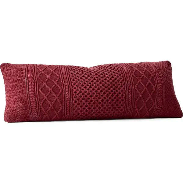 BOLL & BRANCH Aran Cable Organic Cotton Decorative Pillow - Holly