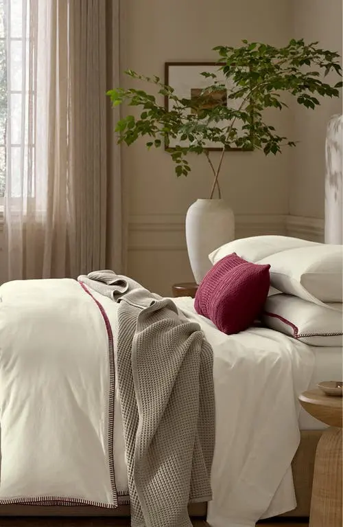 BOLL & BRANCH Aran Cable Organic Cotton Decorative Pillow