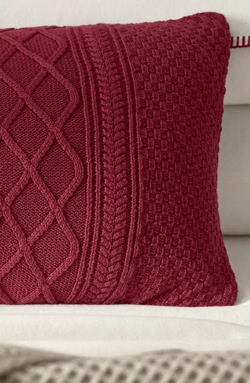 BOLL & BRANCH Aran Cable Organic Cotton Decorative Pillow