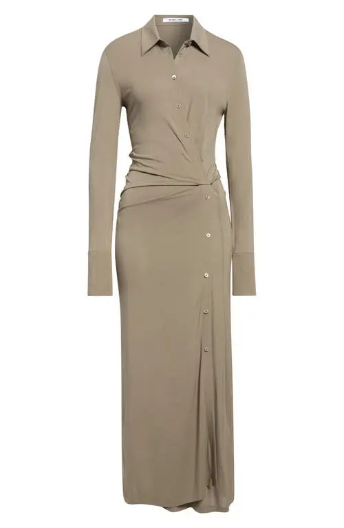 Helmut Lang Asymmetric Long Sleeve Dress