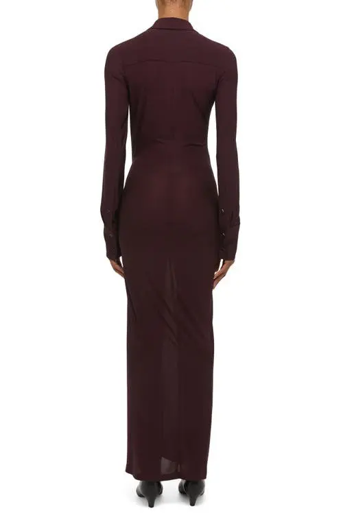 Helmut Lang Asymmetric Long Sleeve Dress