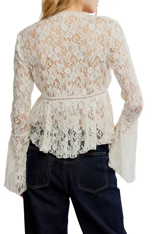 Free People Whispering Love Lace Top