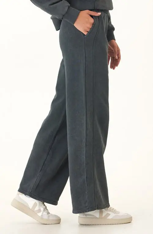 THREADS 4 THOUGHT Esmeralda Mineral Wash Wide Leg Pants - Carbon