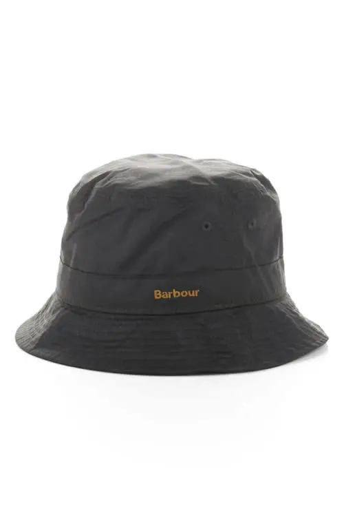 Barbour Belsay Waxed Cotton Bucket Hat - Fern