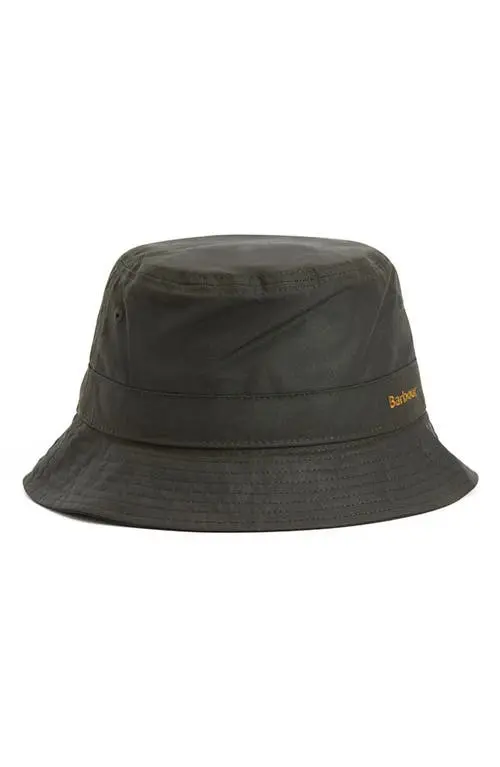 Barbour Belsay Waxed Cotton Bucket Hat