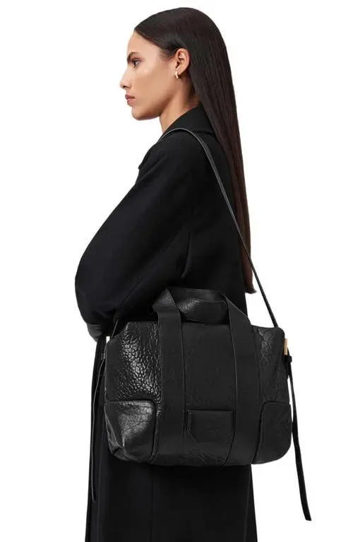 ALLSAINTS Ares Leather Satchel - Black
