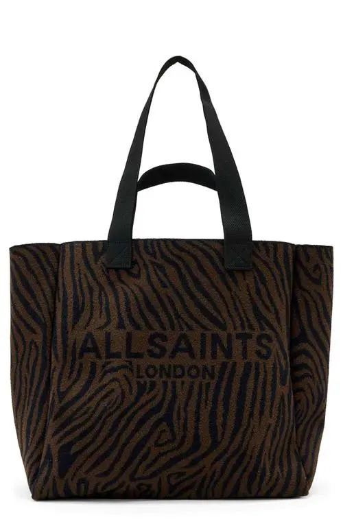 ALLSAINTS Izzy Zebra Stripe Tote